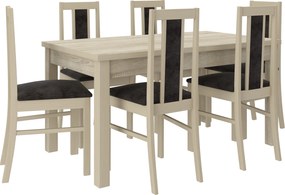 ADRK Furniture Sada stolu s židlemi RODOS 52 SE-ROD-52-S-B094
