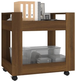 Kancelářský kontejner hnědý dub 60x45x60 cm kompozitní dřevo - Default Title