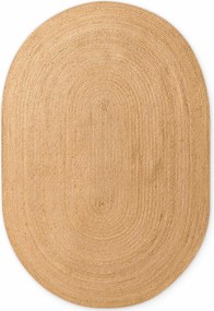 Hanse Home, Kusový koberec Jute Braided 106005 Gold ovál, 160x230 ovál, béžová, chodba / předsíň