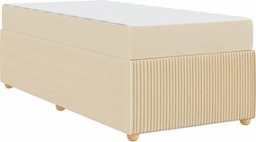 Rám postele Krémová 100 x 200 cm textil 3398358