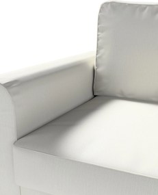 Potah na pohovku IKEA Backabro,  3-místná, rozkládací barva šedá látka lesklé, pletený vzor, sametová