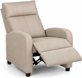 LuxuryForm DESIGN Televizní křeslo RUFO s polohováním - béžové