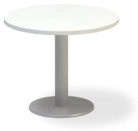 Jednací stůl ProOffice, průměr 70 cm, bílá