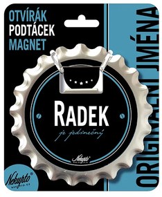 V.I.P. Otvírák na pivo, podtácek se jménem RADEK V.I.P.