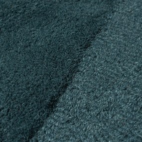 Zelenomodrý ručně tkaný vlněný kulatý koberec ø 160 cm Shard Teal – Flair Rugs