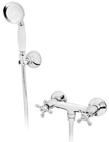 F-Design Lacrima, nástěnná sprchová baterie s ruční sprchovou sadou, chrom lesklý, FD1-LRA-77-11
