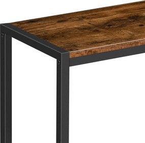 Jídelní lavice Vasagle Reny 120 cm černá/hnědá