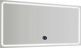 Sapho Gemini - Zrcadlo s LED osvětlením a vyhříváním, 120x60 cm, dotykový senzor GM120K