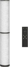 HOMCOM Moderní stojací lampa do obývacího pokoje stmívatelná, nastavitelná barevná teplota, magnetické dálkové ovládání, časovač, béžová