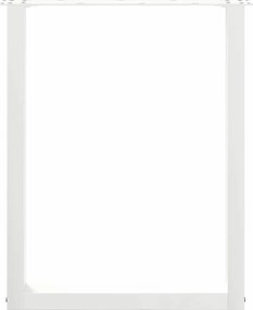 vidaXL Nohy k jídelnímu stolu ve tvaru U, 2 ks, ocel, 70 x (72-73) cm, ocel [4013185] Barva: Bílá