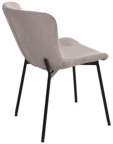 House Nordic Jídelní židle MACEDA béžové bouclé 1001135