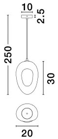 Designový lustr Tempus 20