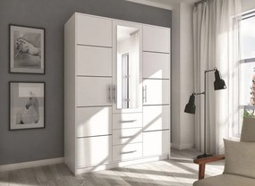 Casarredo - Komfort nábytek Šatní skříň BASILIO/BALI D3 bílá