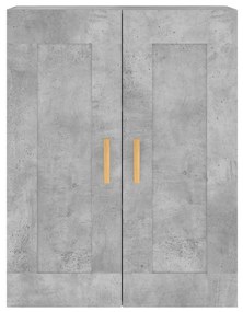 Nástěnné skříňky 2 ks betonově šedé kompozitní dřevo,  3197980
