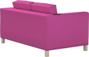Potah na pohovku IKEA  Karlanda 2-místná, krátký barva růžová látka pletený vzor