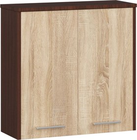 Koupelnová skříňka Fin W60 2D wenge/dub sonoma