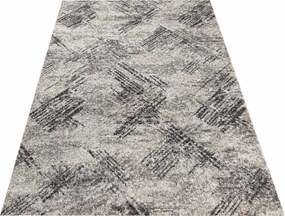 DY Šedý moderní koberec s abstraktním vzorem Panamero 02 Rozměr: 60x100 cm