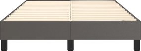 Rám postele s boxspringem šedý 120 x 200 cm umělá kůže 3120692