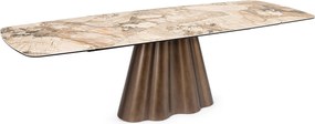 BIZZOTTO Rozkládací jídelní stůl MIRVANA měděný 180-260x90 cm 0731311