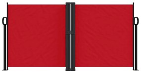 Zatahovací boční markýza červená 120 x 1 000 cm