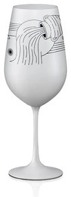 Crystalex - Bohemia Crystal Sklenice na bílé i červené víno Viola 550 ml bílá, znamení VODNÁŘ_1 ks
