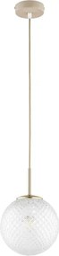 Brilagi - Lustr na lanku STELLA 1xE27/60W/230V pr. 18 cm béžová/zlatá