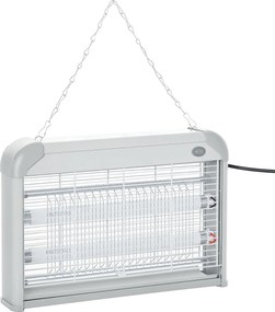 Outsunny Elektrická Lampa proti Komárům - UV Zářič 20W s 2 Trubkami, Pokrytí 60m², 39x7.5x26.5 cm Bílá | Aosom