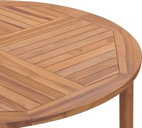 vidaXL Zahradní jídelní stůl Ø 110 x 75 cm masivní teak [318476]