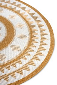 NORTHRUGS - Hanse Home koberce Kusový koberec Twin Supreme 105790 Jamaica Ochre kruh ROZMĚR: 140x140 (průměr) kruh