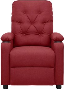 Elektrické masážní křeslo vínové textil 3098854