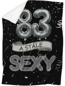 Deka Stále sexy – Černá (věk: 83, Podšití beránkem: ANO)