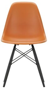 Eames Plastic Chair DSW černě lakovaný javor rezavá bílé na tvrdou podlahu Vitra