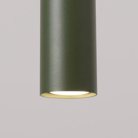 Sollux Lighting Závěsná lampa LAGOS 3P olivově zelená