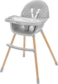 Jídelní židlička Baby Mix Freja wooden dark grey