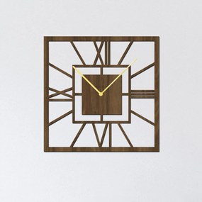 dřevo života Nástěnné hodiny SQUARE Barevný vzor: Šedá, Velikost hodin: 35x35