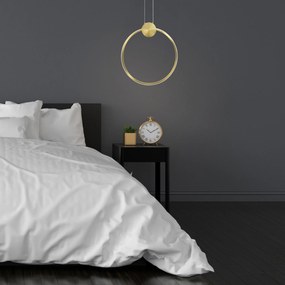 Toolight Toolight, LED stropní svítidlo 40cm 17W 4000K APP1396-CP, zlatá lesklá, OSW-00954