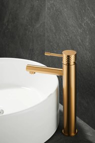Gamma Roy, vysoká umyvadlová baterie h-301, zlatá matná, GMA-BRYPUW-BGD
