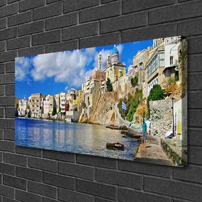 Obraz na plátně Město Moře architektura 140x70 cm