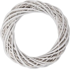 Přírodní bílý ratanový věnec Rattan M - Ø 40*7 cm