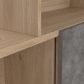 FALCO Knihovna Penta 738 jackson hickory/beton