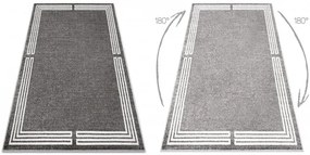 Koberec MATEO 8034/644 ramka - strukturální šedý