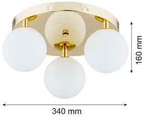 Argon 1413 - Koupelnové stropní svítidlo FLAVIO 3xE14/7W/230V IP44