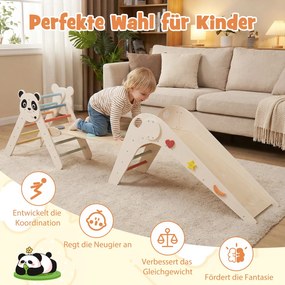 Costway Sada lezeckých trojúhelníků, skládací Montessori lezecká