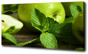 Wallmuralia Foto obraz na plátně Zelená jablka 100x50