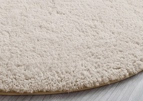 Protiskluzový koberec ALPACA béžový kruh - Zlevněný kus - drobné poškození