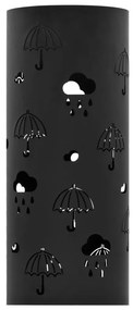 Stojan na deštníky Umbrellas ocelový černý 246804