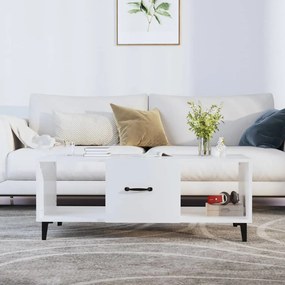 vidaXL Konferenční stolek 102x50x40 cm kompozitní dřevo [812699] Barva: bílá s vysokým leskem
