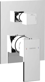 Sapho CUBEMIX podomítková sprchová baterie 2 výstupy chrom CM042