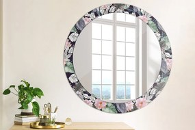 Kulaté dekorativní zrcadlo Čepice ptáků fi 80 cm