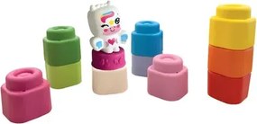 Clementoni Soft Clemmy / Sada měkkých kostek / 10 kusů / figurka jedno